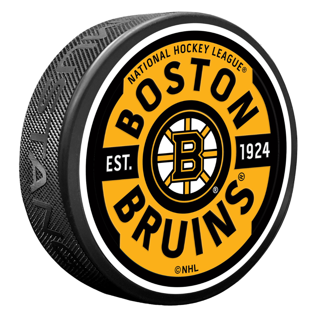 Boston Bruins Gear Textured Puck – The Sport Gallery