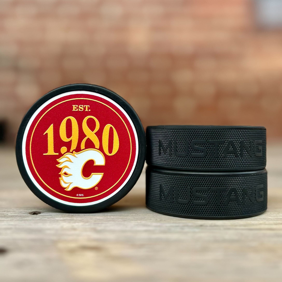 Calgary Flames 1980 Founding Year Puck – The Sport Gallery