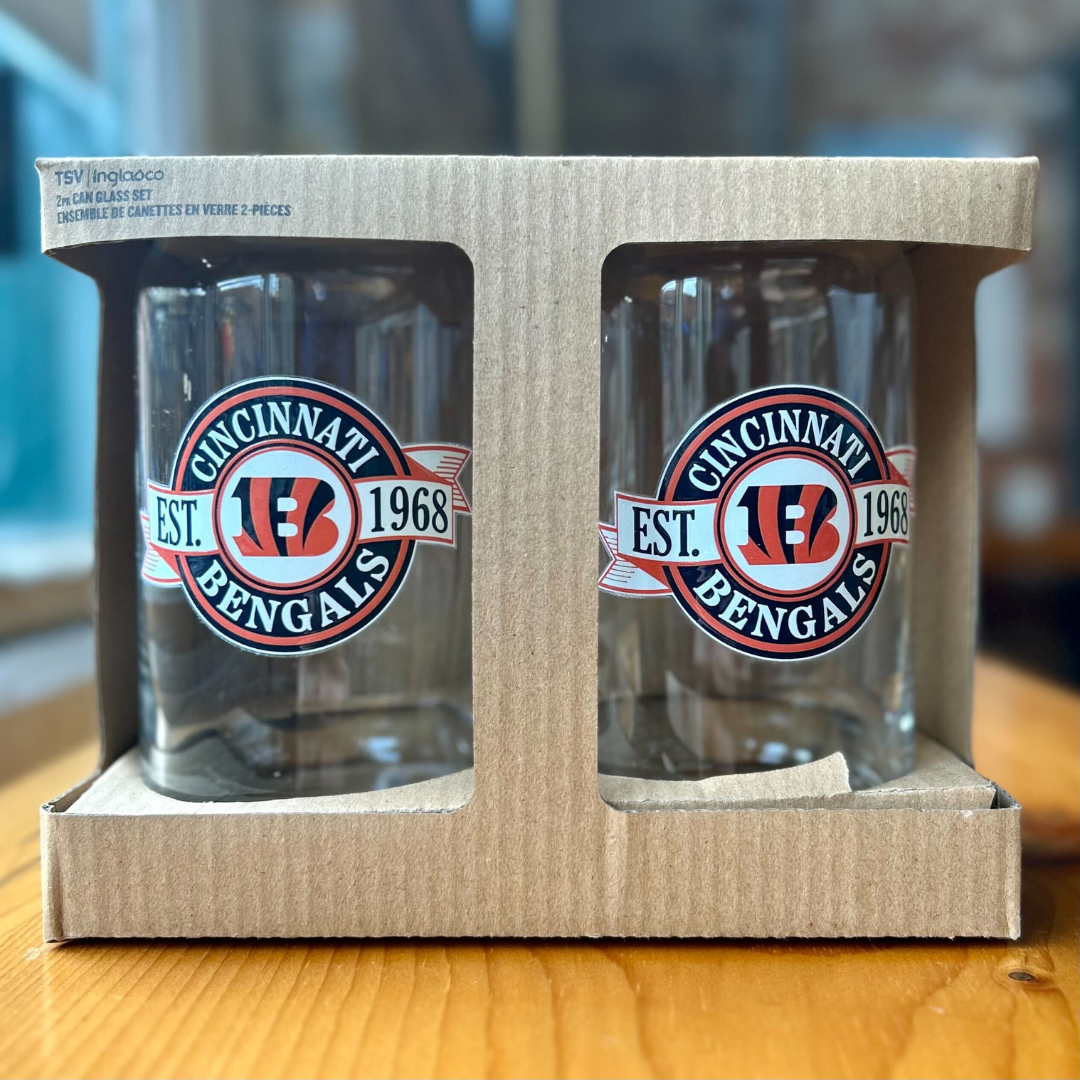 Cincinnati Bengals Can Glass 2pk Set – The Sport Gallery
