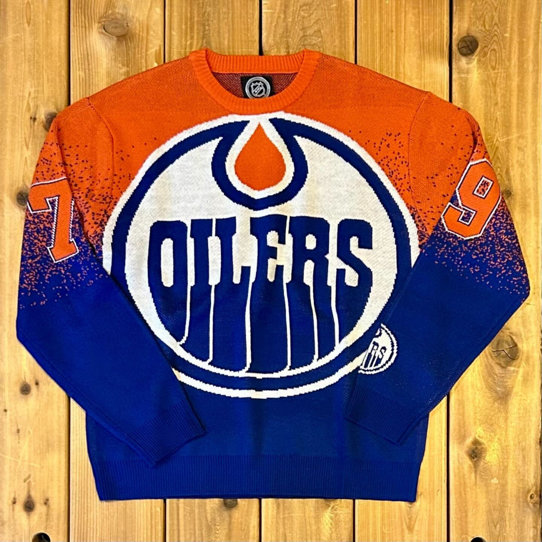 Edmonton Oilers NHL Gradient Ugly Sweater – The Sport Gallery