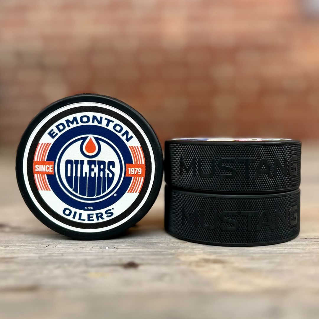 Edmonton Oilers Soundwave Textured Puck – The Sport Gallery
