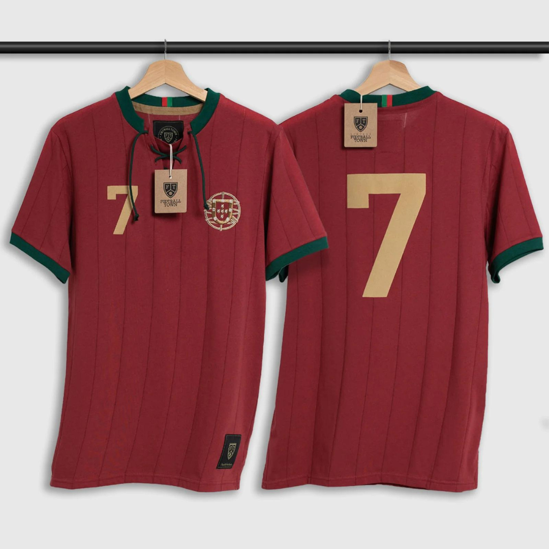 Football Town's "A Selecção" Soccer-Inspired Retro Tee with Laces – The ...