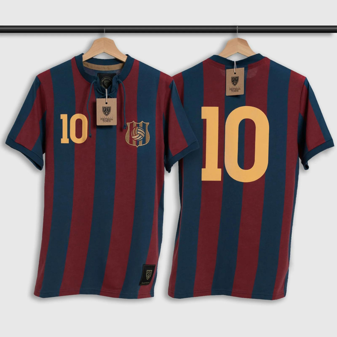 Football Town's "L'Escut" Soccer-Inspired Retro Tee with Laces – The ...