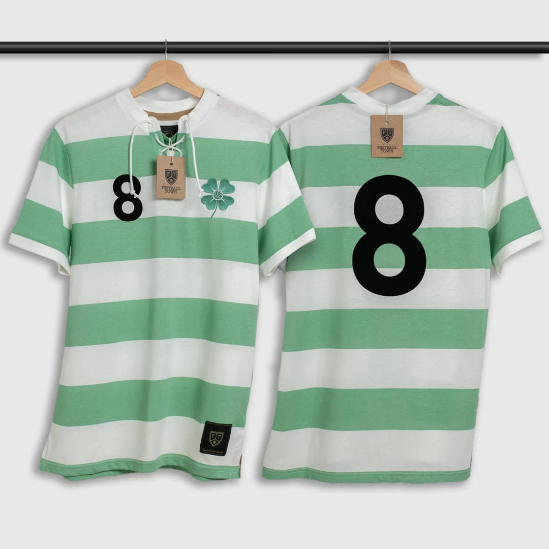 Football Town's "The Clover" Soccer-Inspired Retro Tee with Laces – The ...