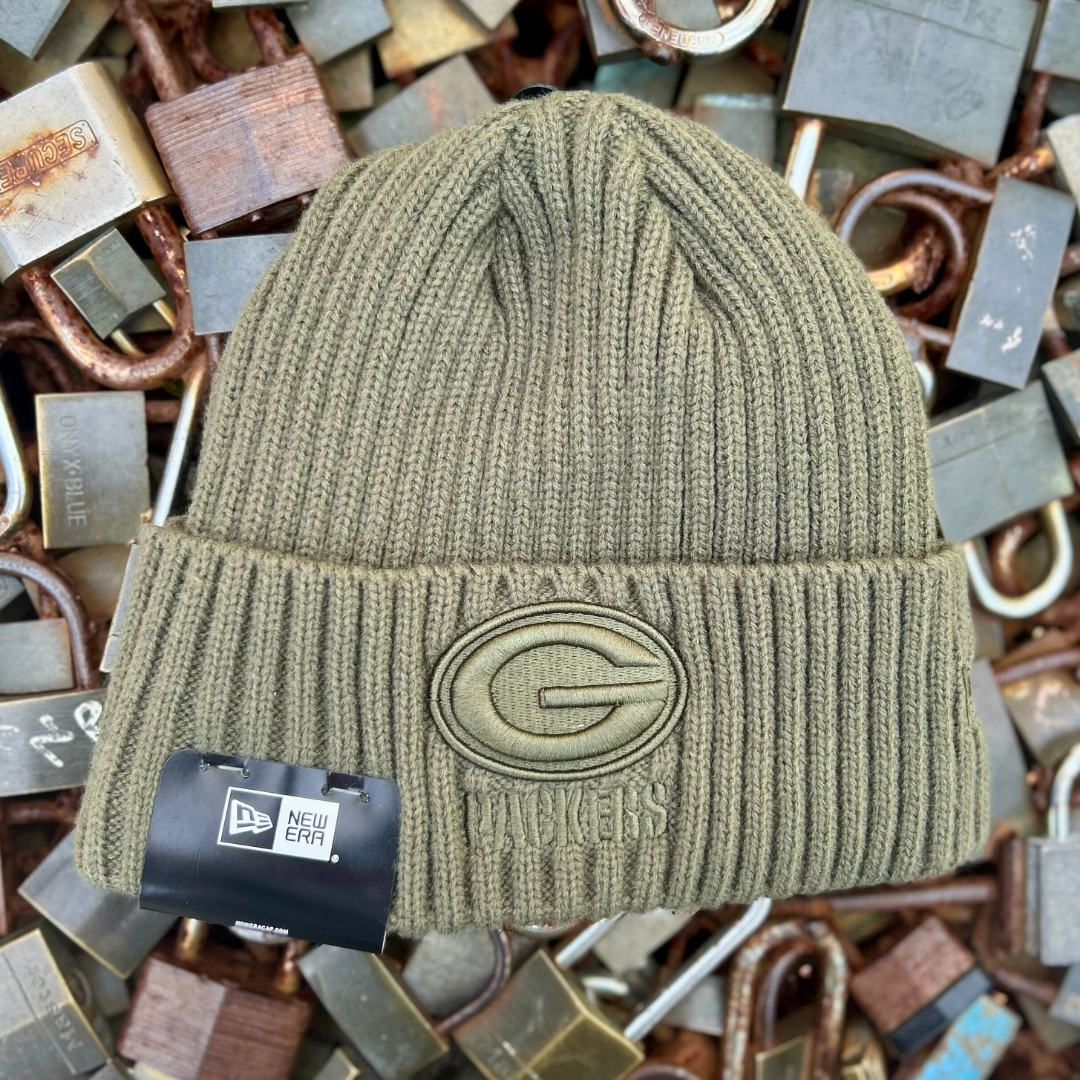 Green Bay Packers NFL New Era Olive Colour Pack Knit Toque – The Sport ...