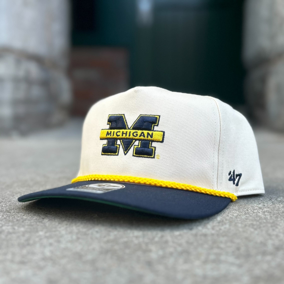 Michigan Wolverines NCAA Natural Rope Two-Tone Hitch Hat – The Sport ...