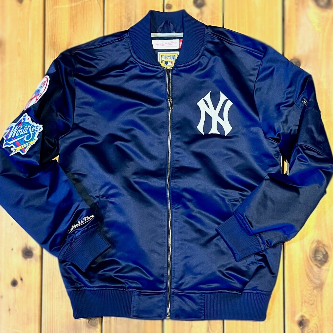 New York Yankees MLB Lightweight Satin Bomber Jacket – The Sport Gallery