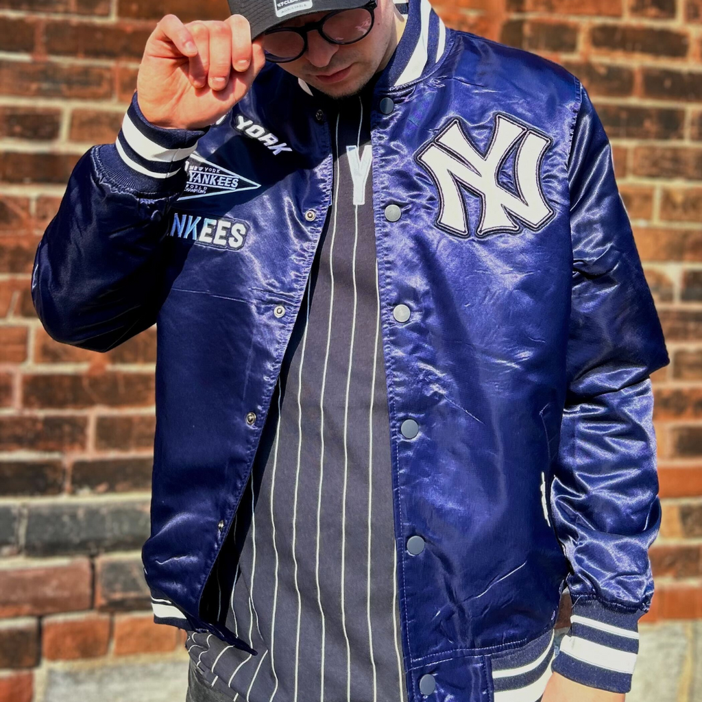 New York Yankees Retro Classic Satin Varsity Jacket – The Sport Gallery
