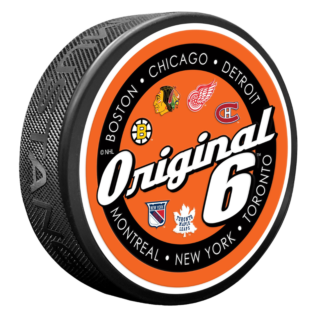 Original Six Round Gear Textured Puck – The Sport Gallery