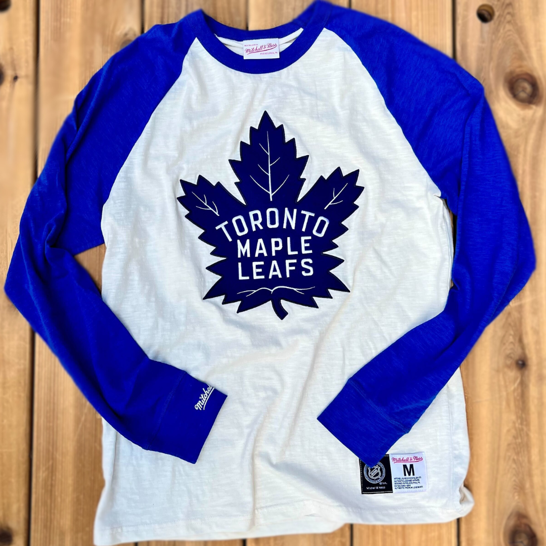 Toronto Maple Leafs NHL Legendary Slub Long Sleeve (Cream/Blue) – The ...