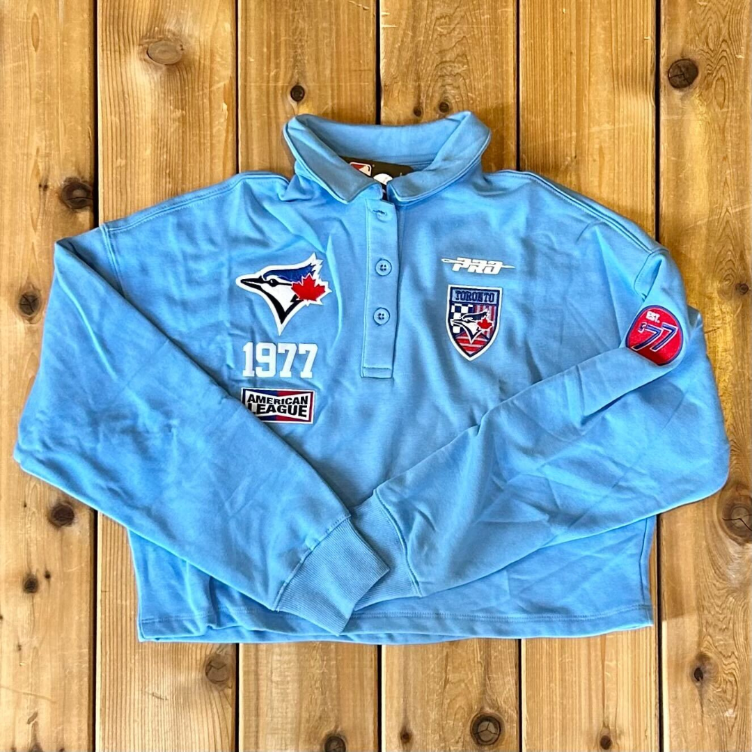Toronto Blue Jays MLB Women's Cropped Polo Sweater – The Sport Gallery