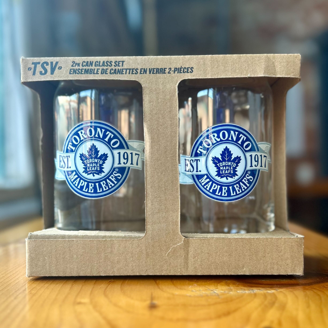 Toronto Maple Leafs Can Glass 2pk Set – The Sport Gallery