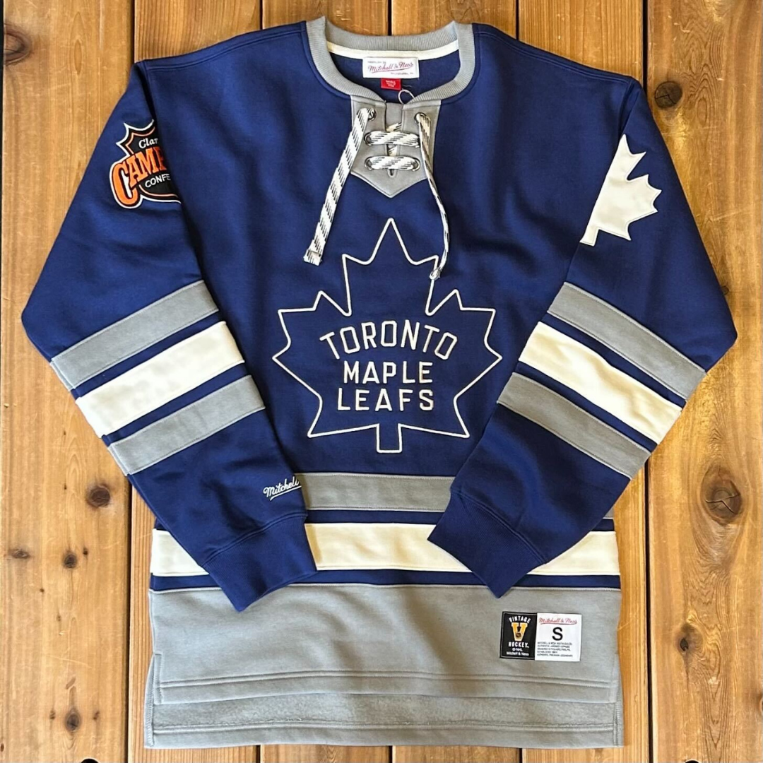 Toronto Maple Leafs Lace-Up Vintage Jersey Sweater – The Sport Gallery