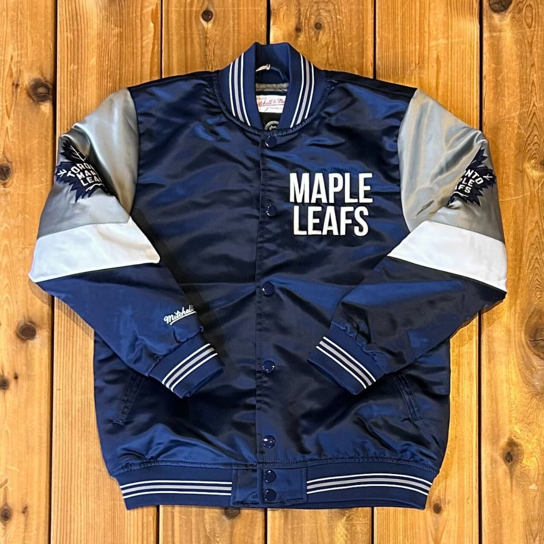 Toronto Maple Leafs Youth Throw It Back Heavy Weight Satin Jacket – The ...
