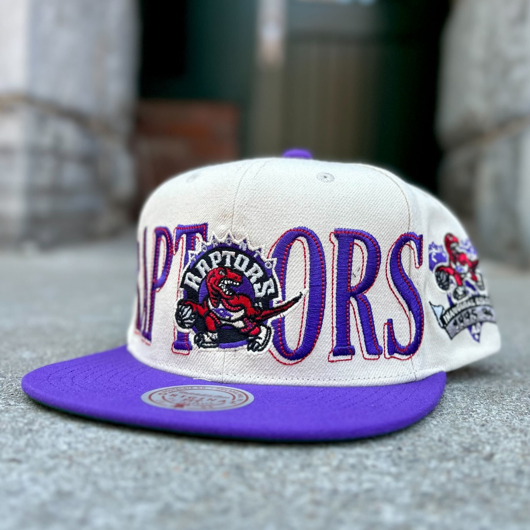 Toronto Raptors NBA Across The Board Snapback (Cream) – The Sport Gallery
