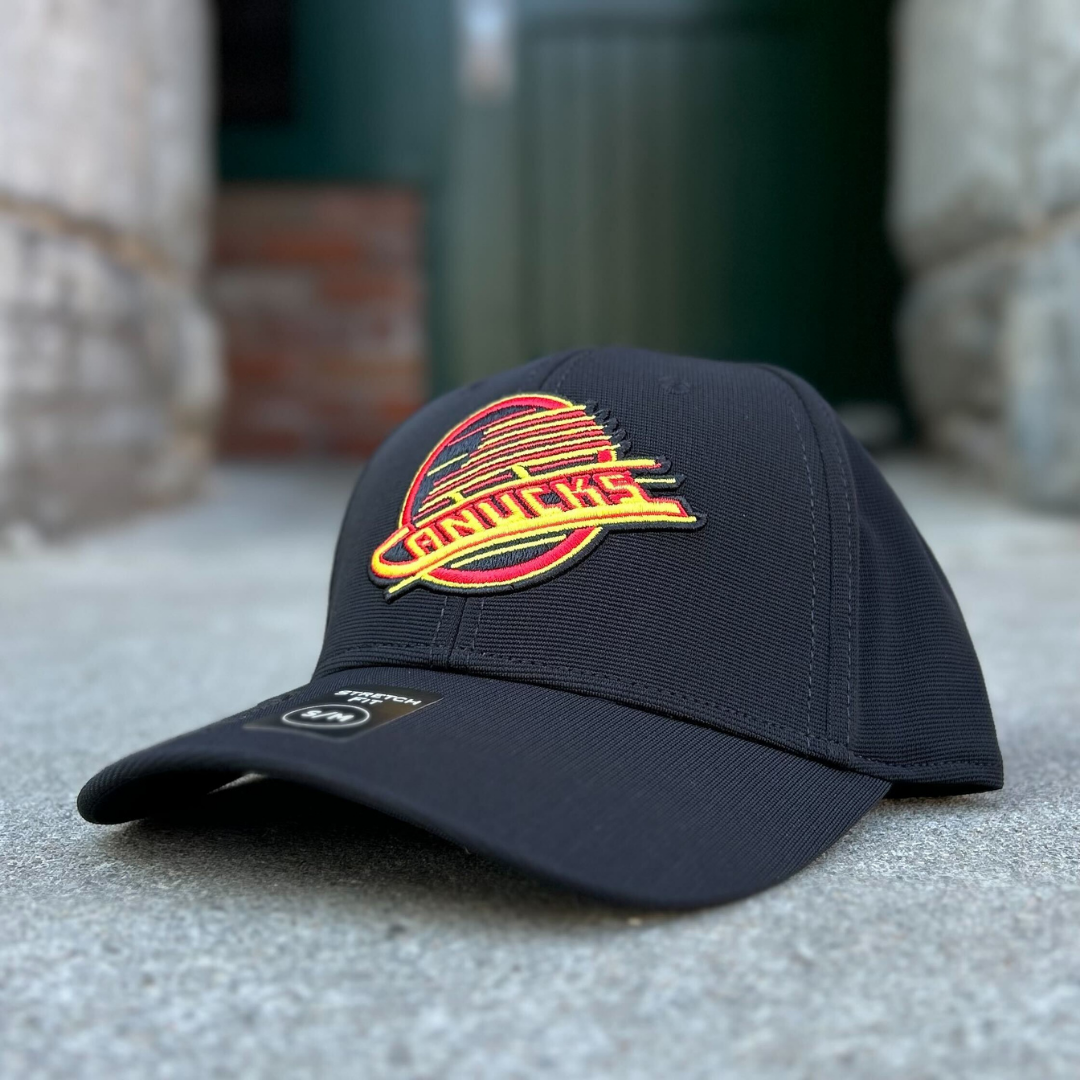Vancouver Canucks NHL Embossed Logo Stretch Fit Cap – The Sport Gallery