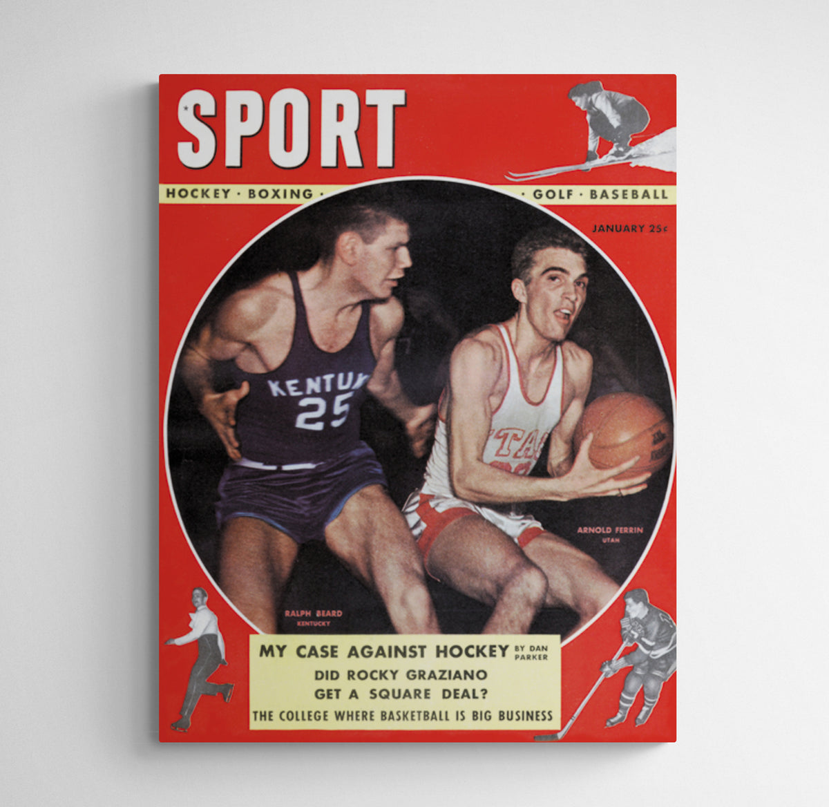 January 1948 SPORT Cover (Ralph Beard, University of Kentucky, Arnold ...