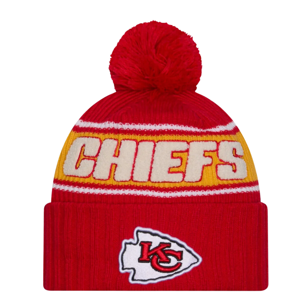 Kansas City Chiefs New Era NFL24 Sideline Sport Knit Toque – The Sport ...