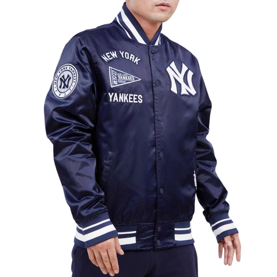 New York Yankees Retro Classic Satin Varsity Jacket – The Sport Gallery