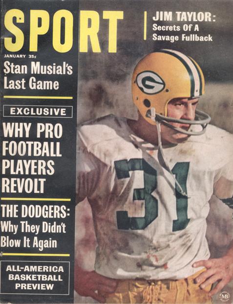 January 1964 SPORT Cover (Jim Taylor, Green Bay Packers) – The Sport ...