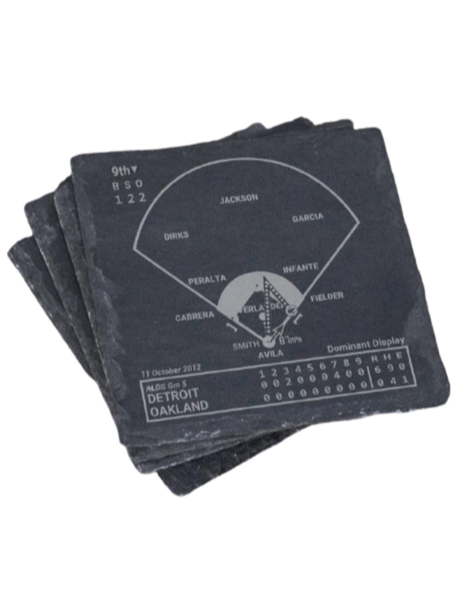 Detroit Tigers Greatest Plays in Sports Coasters – The Sport Gallery