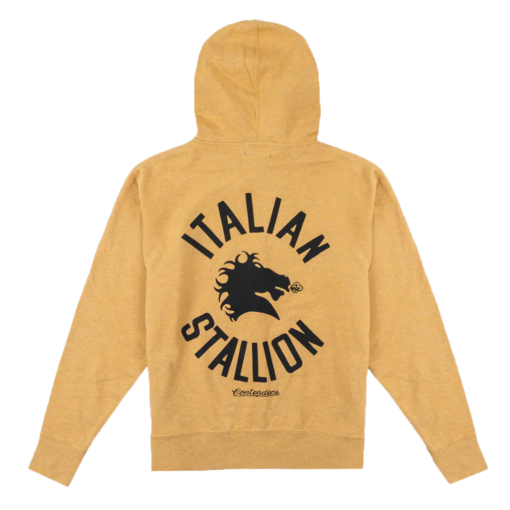 Rocky Balboa Italian Stallion Robe Zip Hoodie (Gold) – The Sport Gallery