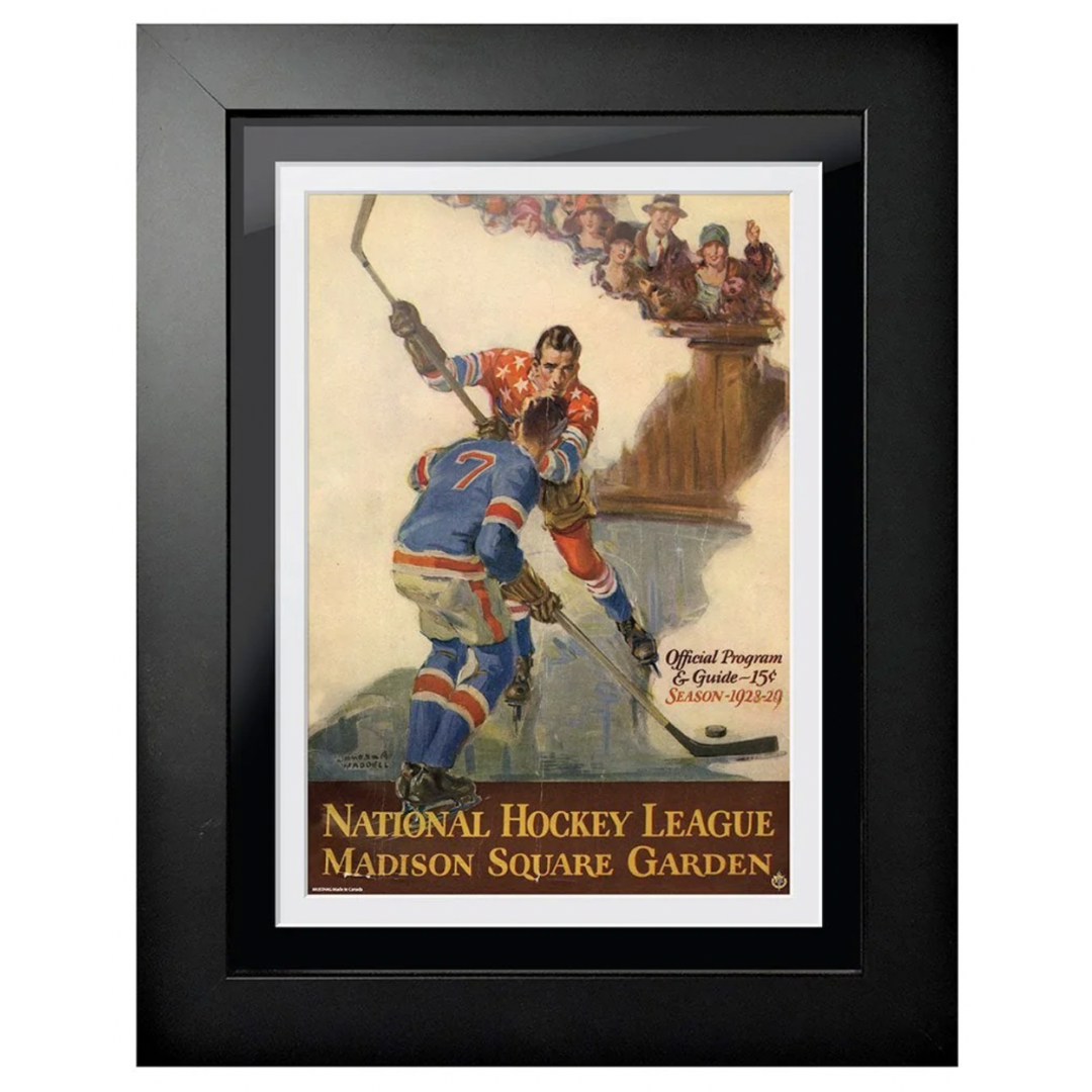 New York Rangers Program Cover - Madison Square Garden Slapshot 1928 ...