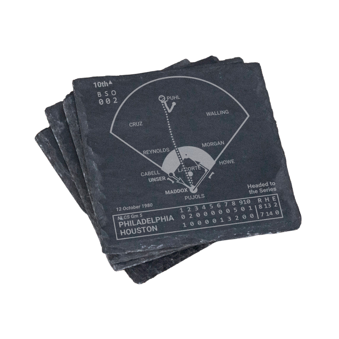 Philadelphia Phillies Greatest Plays in Sports Slate Coasters – The ...