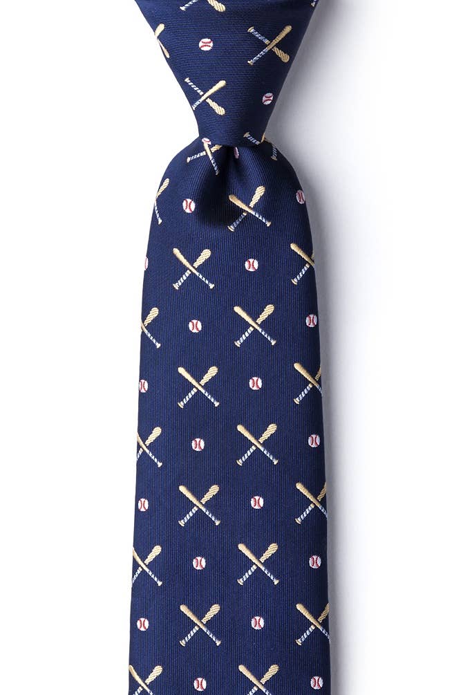 Batter Up Baseball Silk Tie – The Sport Gallery