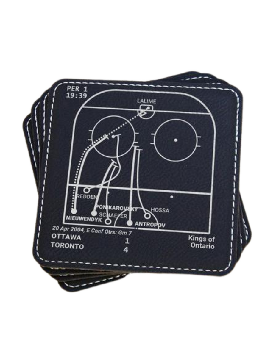 Toronto Maple Leafs Greatest Plays In Sports Leatherette Coasters – The ...